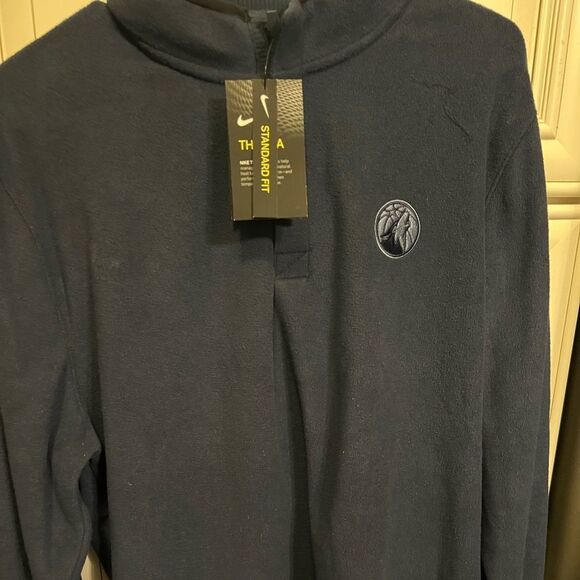 Nike | Shirts | Minnesota Timberwolvesmens Fleece Thermal Jacket ...